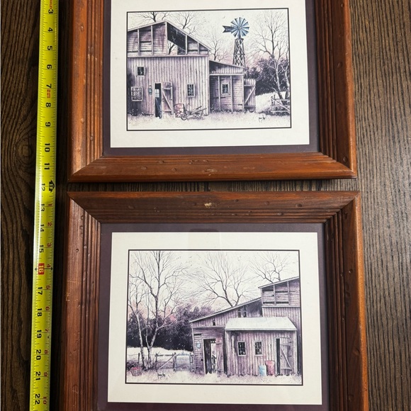 Art | Rustic Robert Nidy Brown Framed Farmhouse Art Set | Poshmark